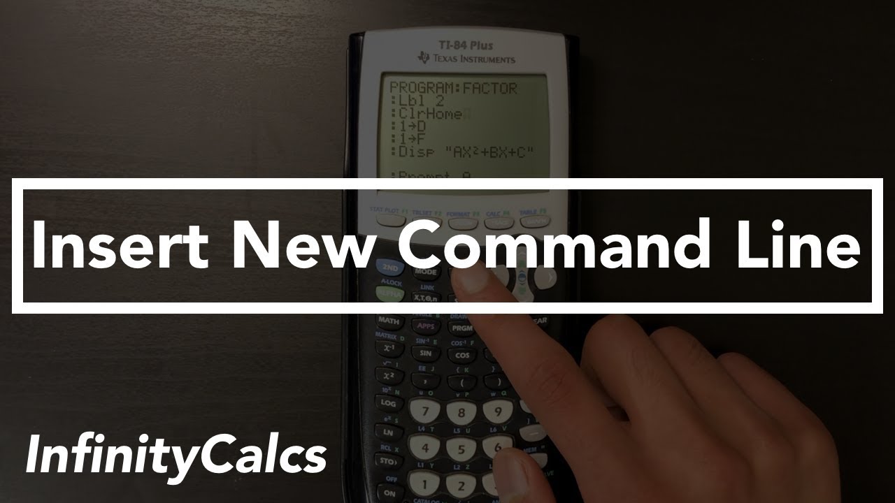 How To Insert A Space command Line In The Middle Of A Graphing How To Insert A Space command Line In The Middle Of A Graphing