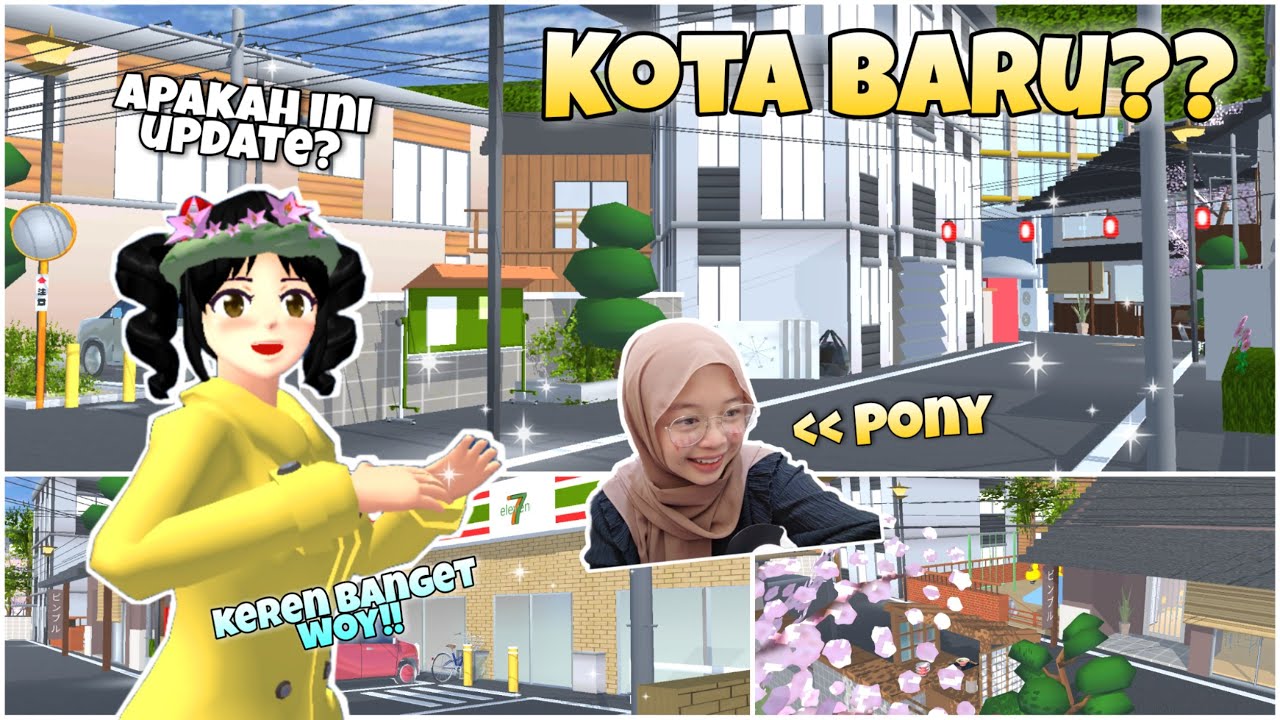 INI UPDATE SAKURA?? KOTA ALA JEPANG TERBARU || SAKURA SCHOOL SIMULATOR ...