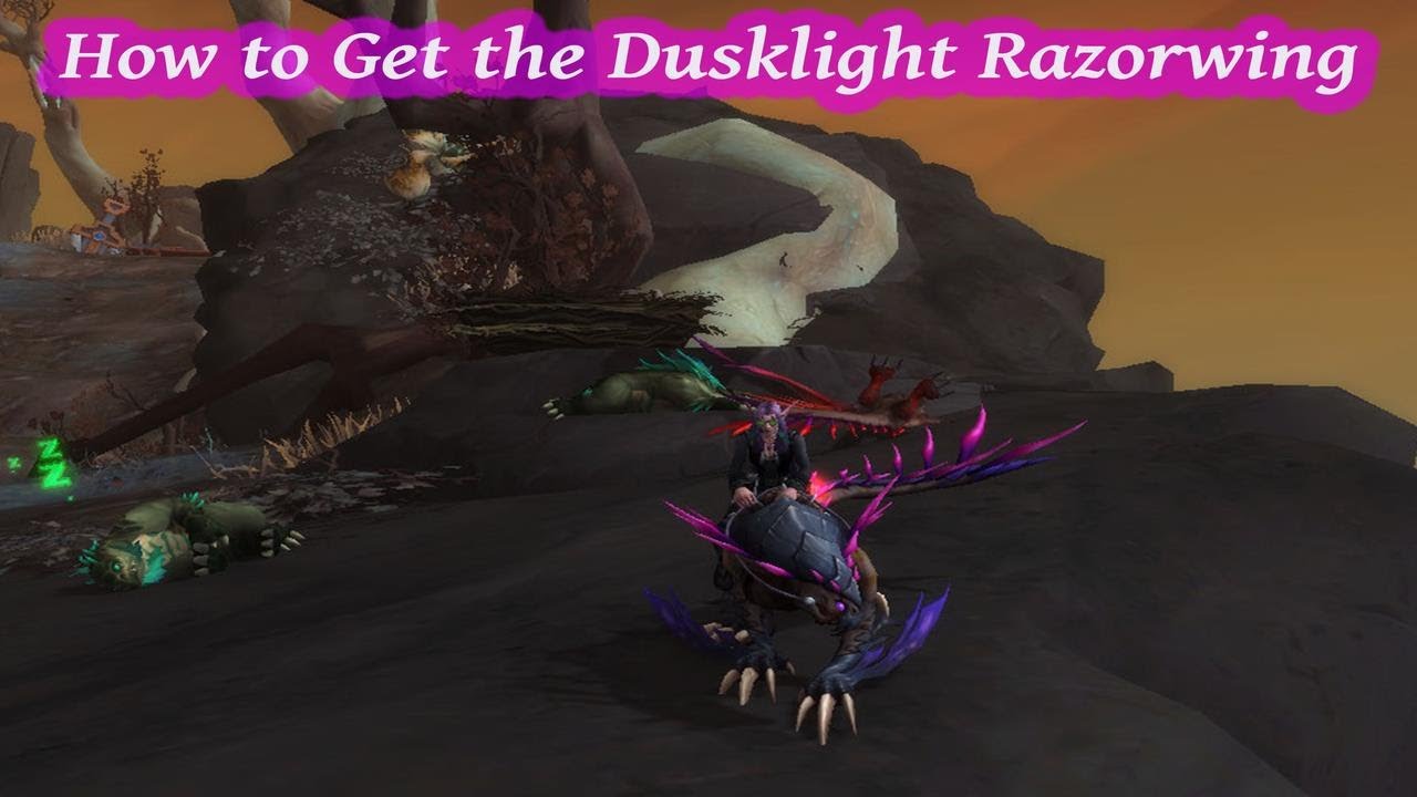 How to Get the Razorwing Dusklight Mount ~ World of Warcraft - YouTube
