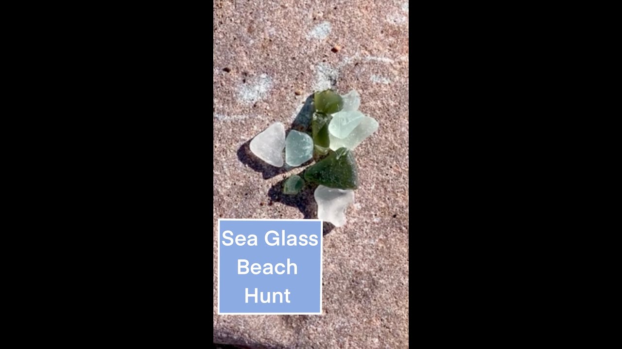 Sea Glass Hunting On a Beautiful Day at the Beach - YouTube