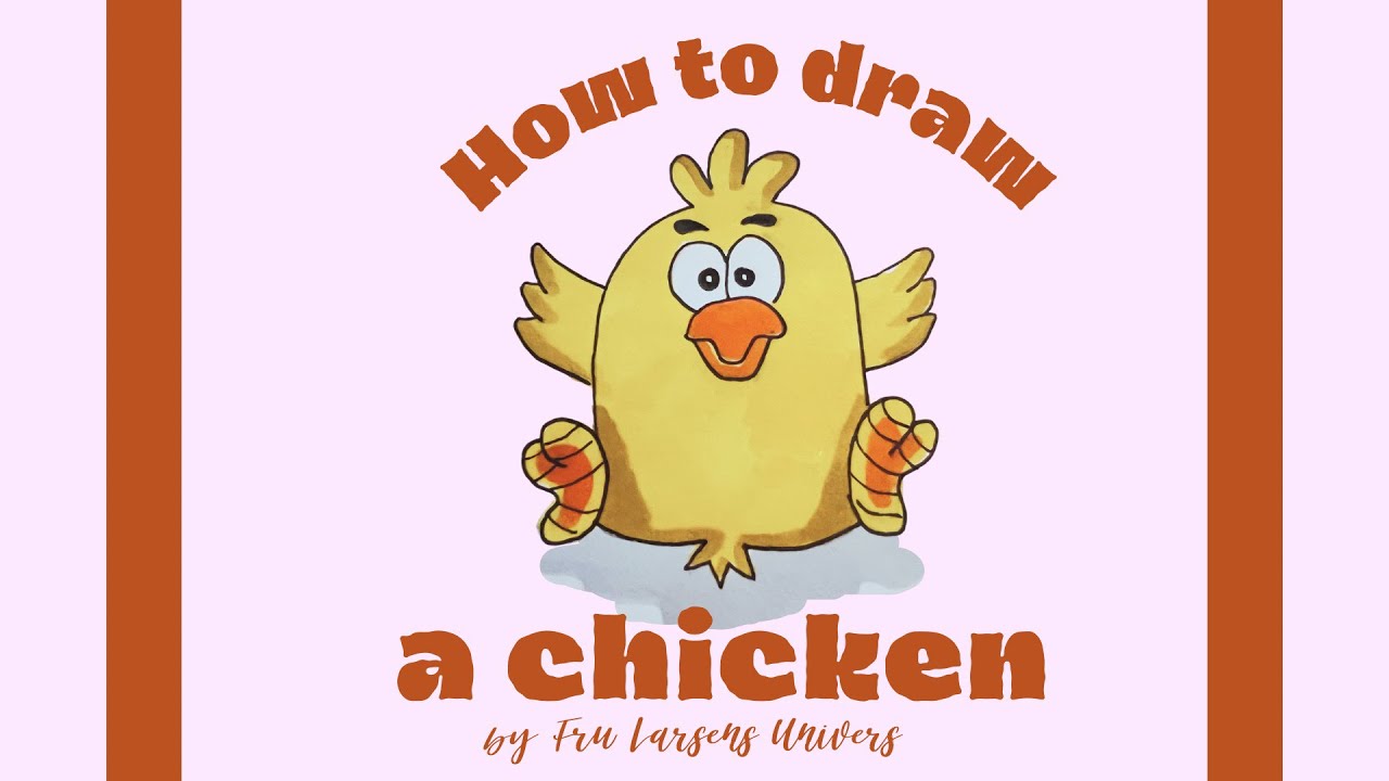 How to draw a cute chicken - YouTube