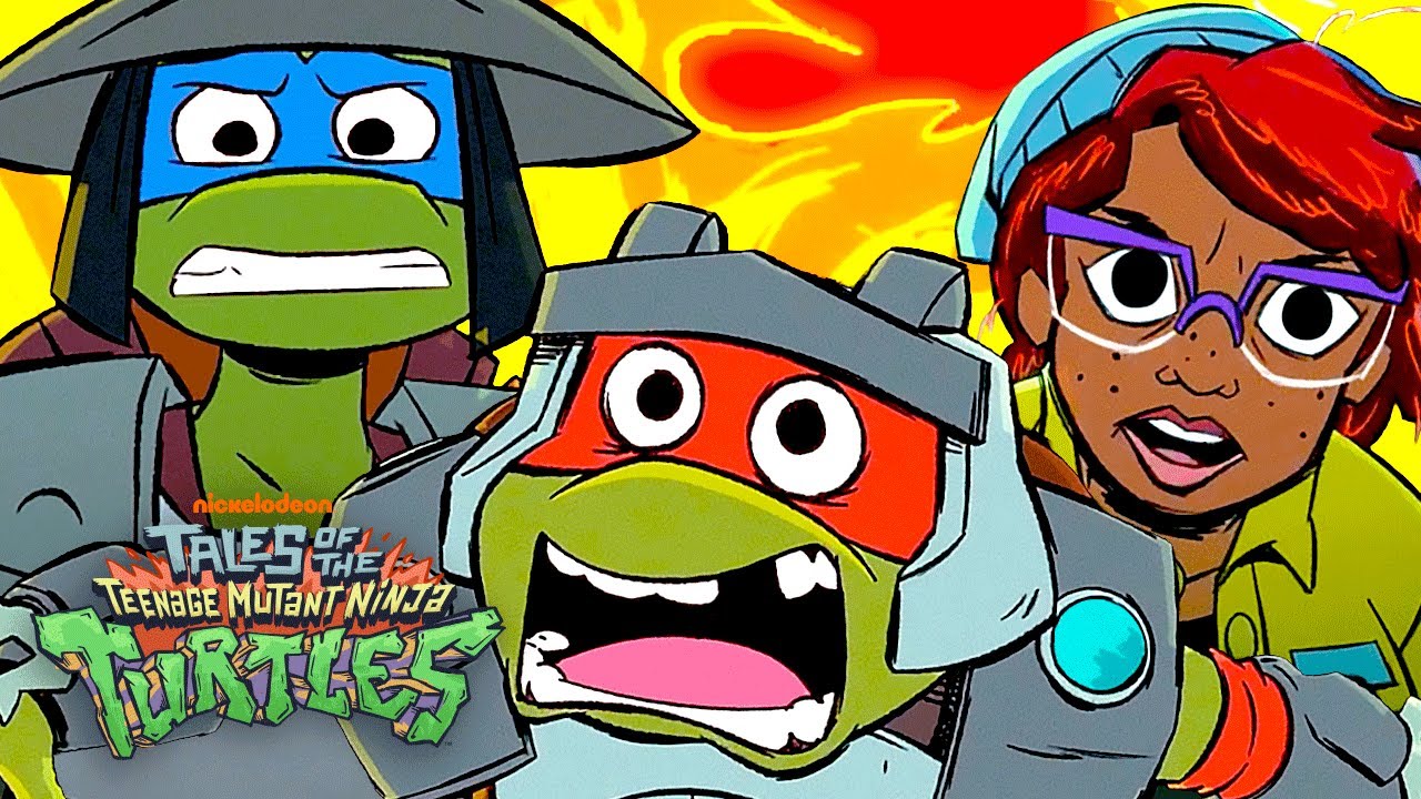 Ninja Turtles Search for an Evil Robot Lair! ⚔️🔥 w/ April | Full Scene ...