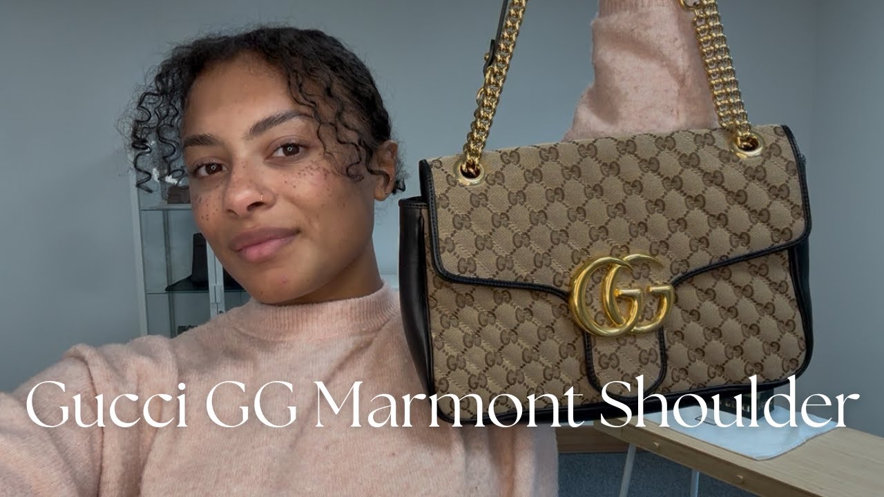 Gucci GG Supreme Marmont Shoulder Review - YouTube