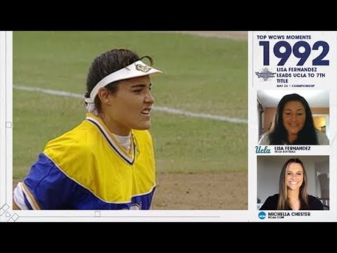 Lisa Fernandez recalls UCLA softball's 1992 WCWS title - YouTube