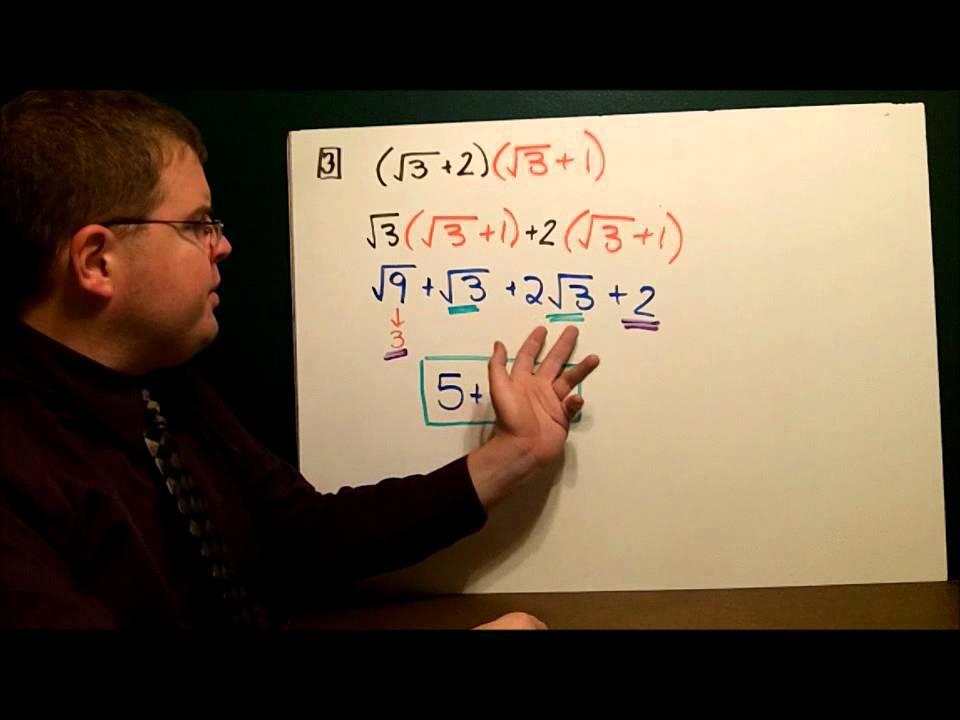 Multiplying Binomials with Square Roots - YouTube