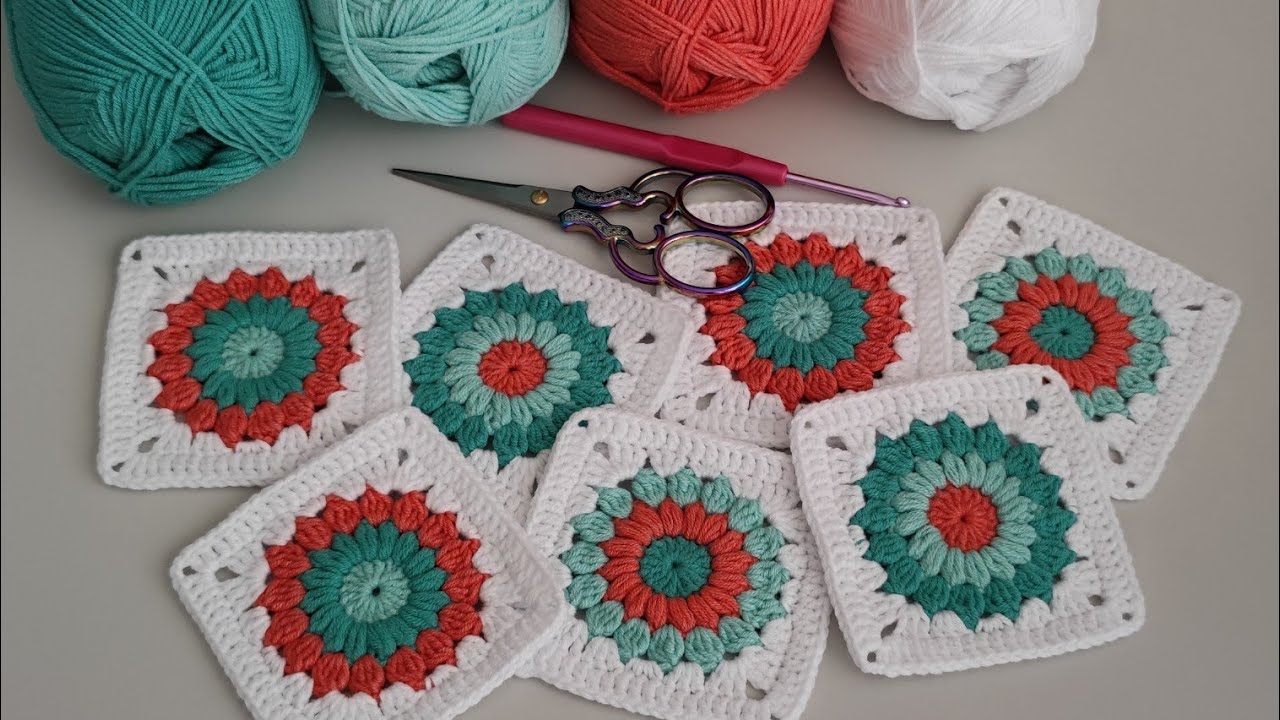 Master with THIS Granny Square Pattern - Sımple Square Stitch ...