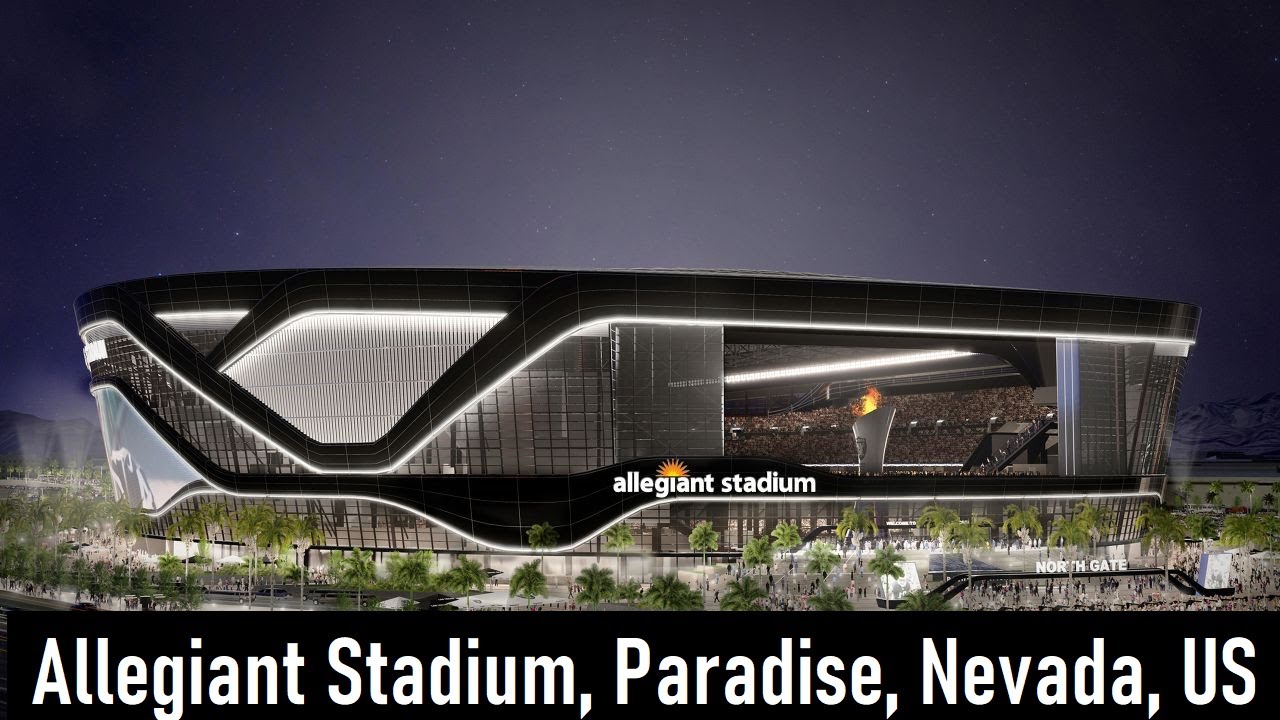 Allegiant Stadium, Paradise, Nevada, US | Bird's Eye View | 1985-2021 ...