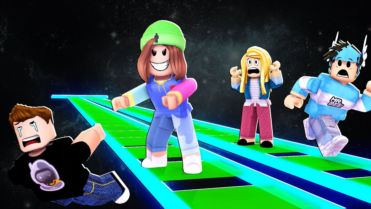 Impossible Glass Bridge Simulator...BUT SHE CHEATED!! - YouTube