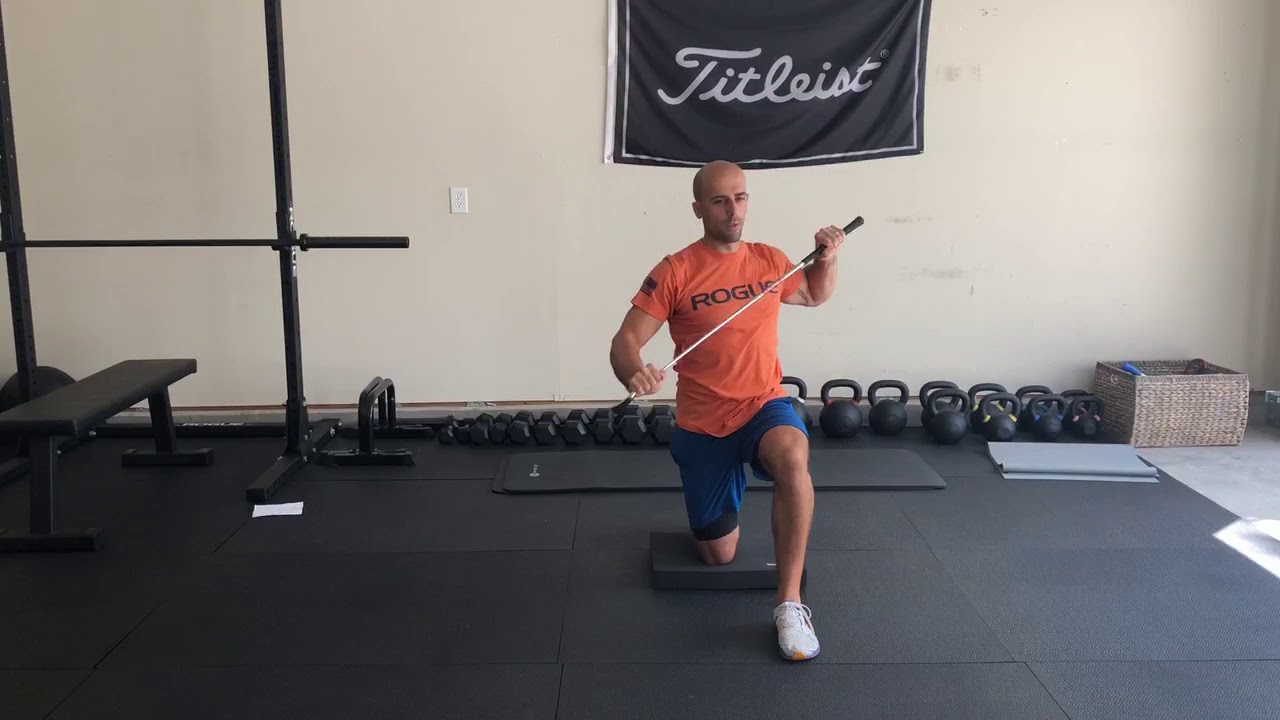 Half kneeling chop and lift - YouTube