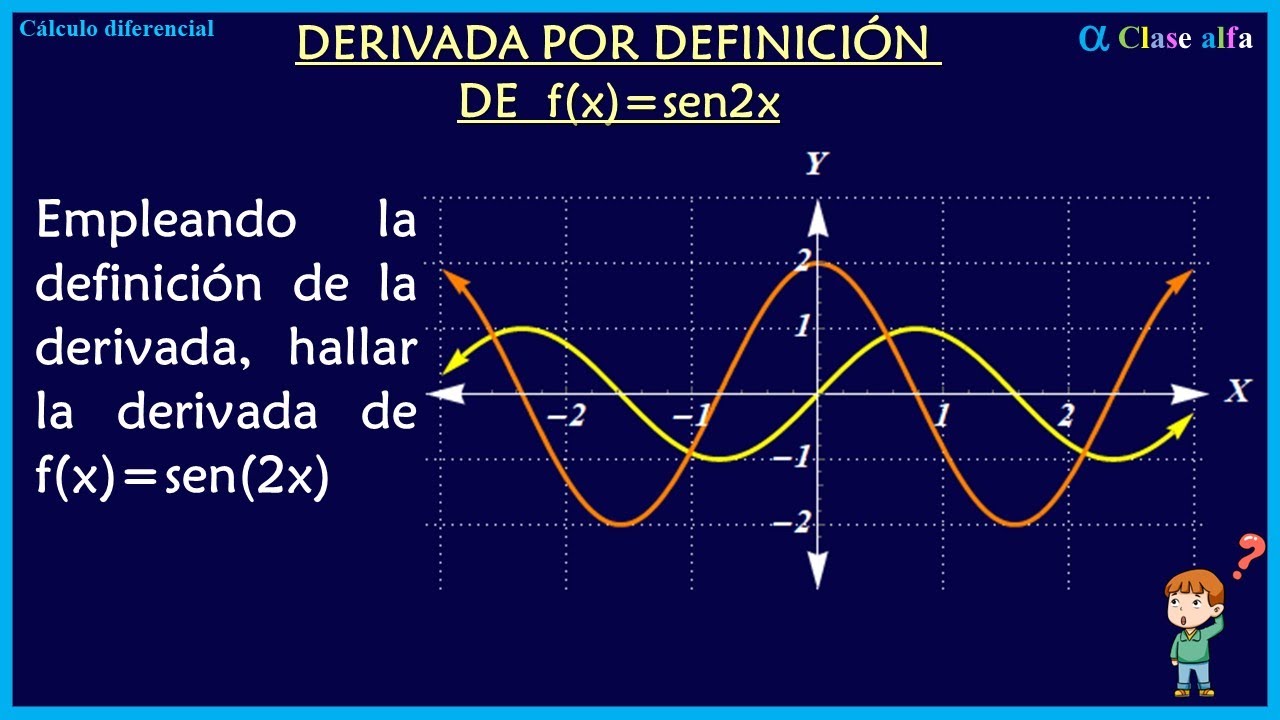 DERIVADA DE LA FUNCION f(x) = sen(2x) POR DEFINICIÓN - YouTube