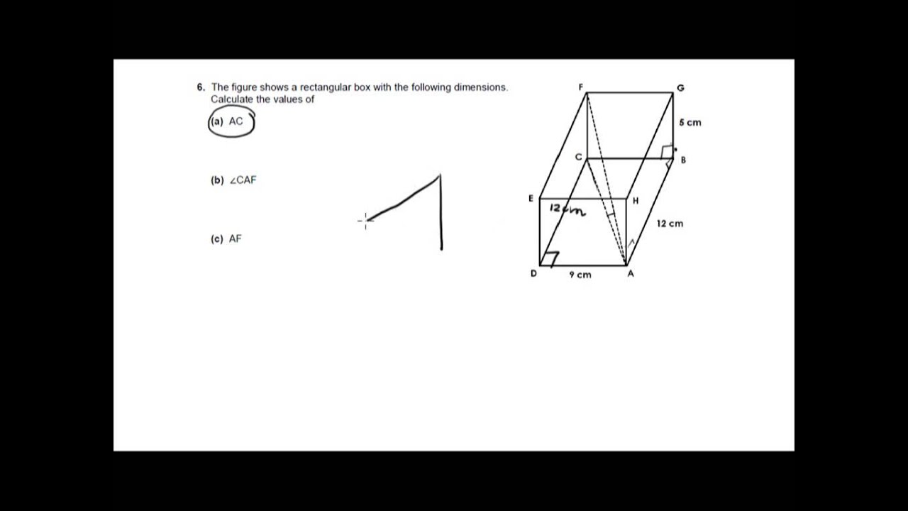 Example of an Advanced Application of the Pythagorean Theorem (Part 1 ...