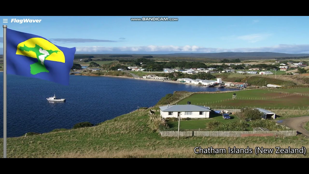 Chatham Islands Territorial Flag and Territorial Anthem - YouTube