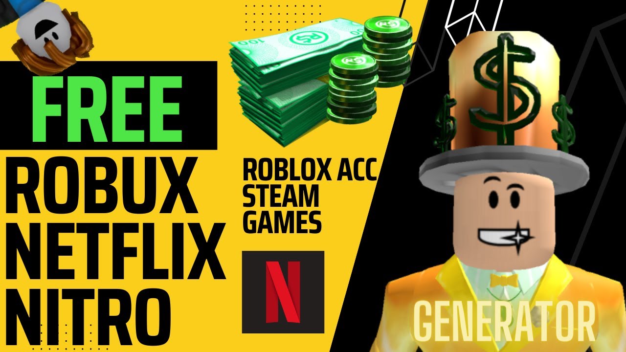 Roblox Account Generator Nitro,Netflix,Robux *many more* | ROBLOX ...
