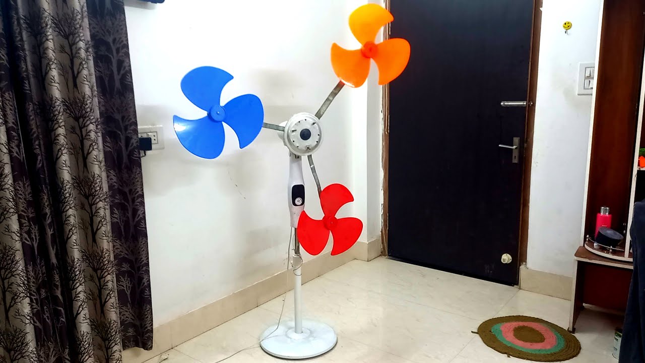 Trying to fix a broken weird stand fan with three blades that don't ...