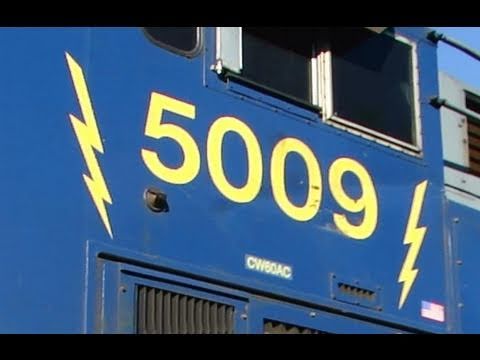 CSX 5103 & 5009 On Mixed Freight Train Q438 - YouTube