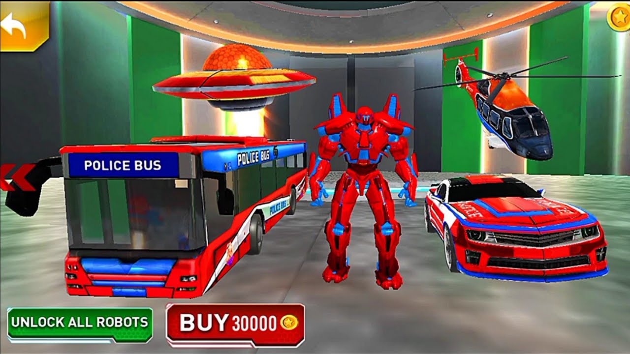 Bus Robot Police Car Multiple Transform War Game 2020 #3 - Android ...