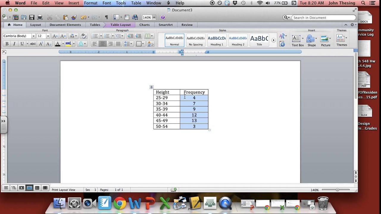 How To Create A Frequency Table In Microsoft Word YouTube how-to-create-a-frequency-table-in-microsoft-word-youtube