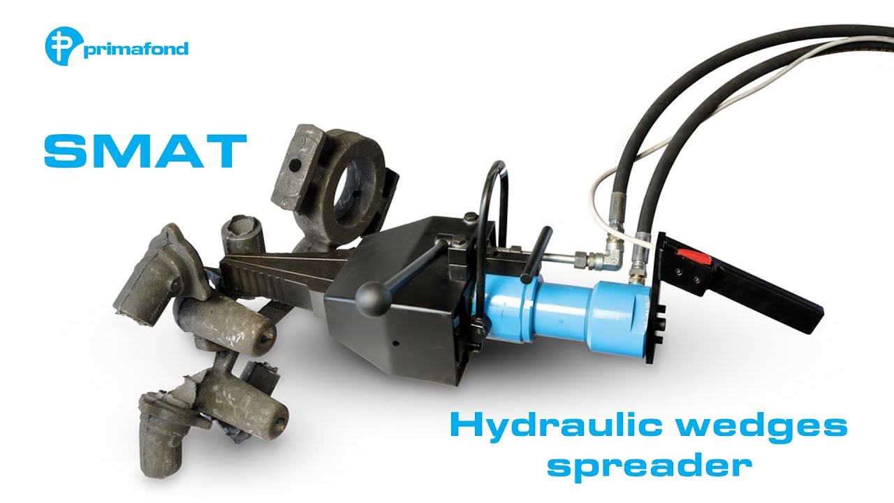 Hydraulic wedges spreader SMAT - YouTube