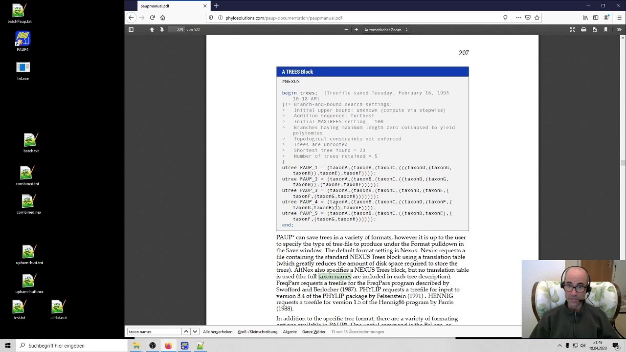 Basic phylogenetic analysis in PAUP via command line & scripts - YouTube