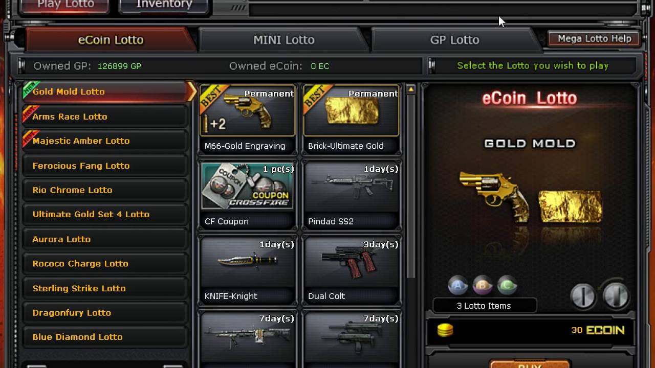 CrossFire Philippines Sure Win SPOP-X Lotto [Read The Description ...