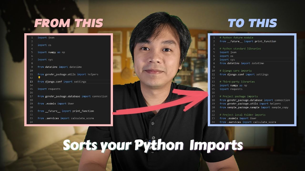 Dev Setup: Sorting Python Imports With isort - YouTube