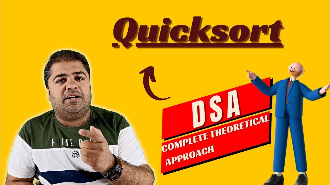 Quicksort Stack Data Structures And Algorithms Makhija Sir Bmcc Gcoea Youtube