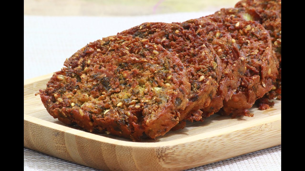 Cabbage and coriander fritters (kobhi kothimbir vadi) || Maharashtrian ...