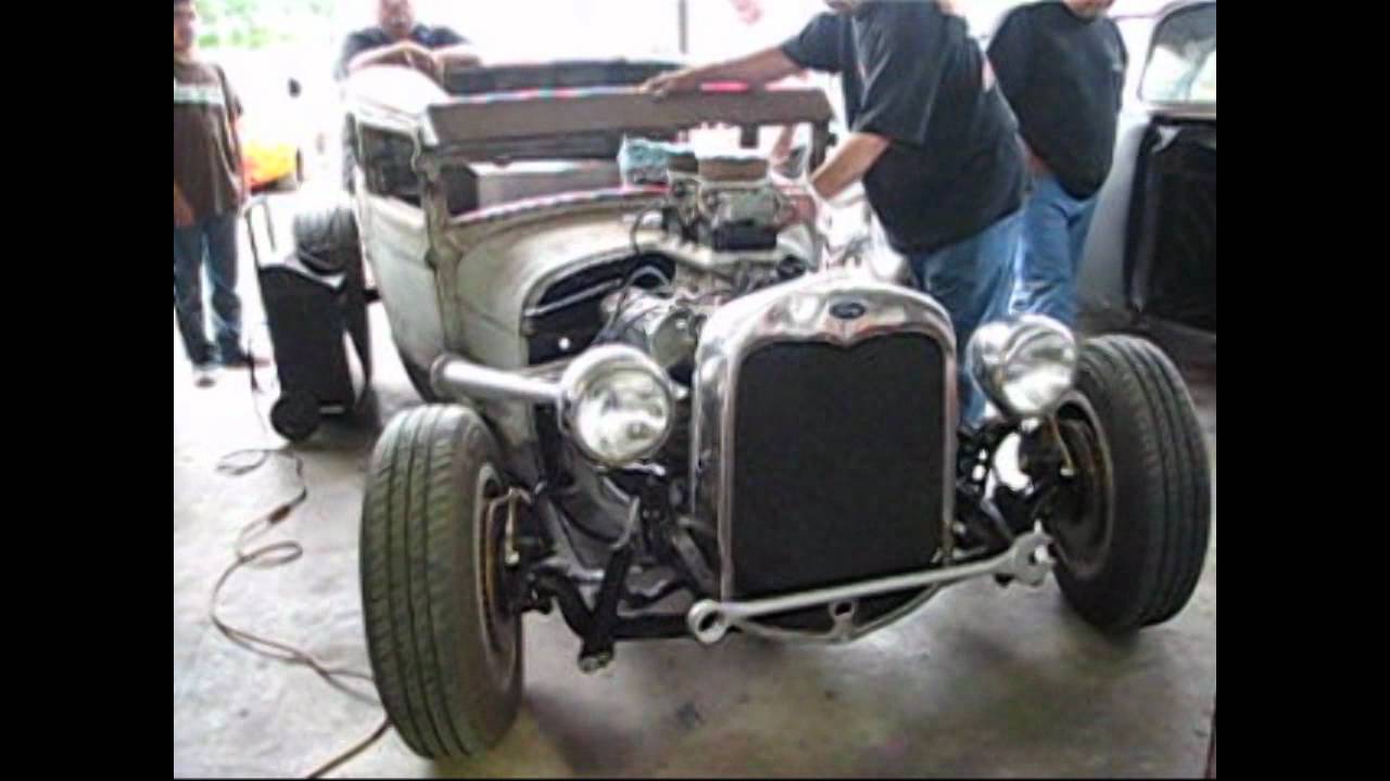 Rat Rod Startup - Gaitan Racing - YouTube