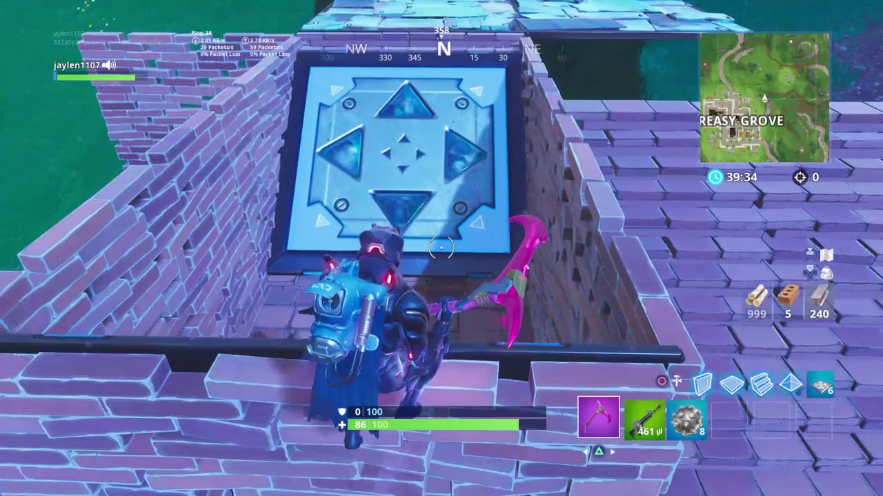 Fortnite bounce pad obstical course - YouTube