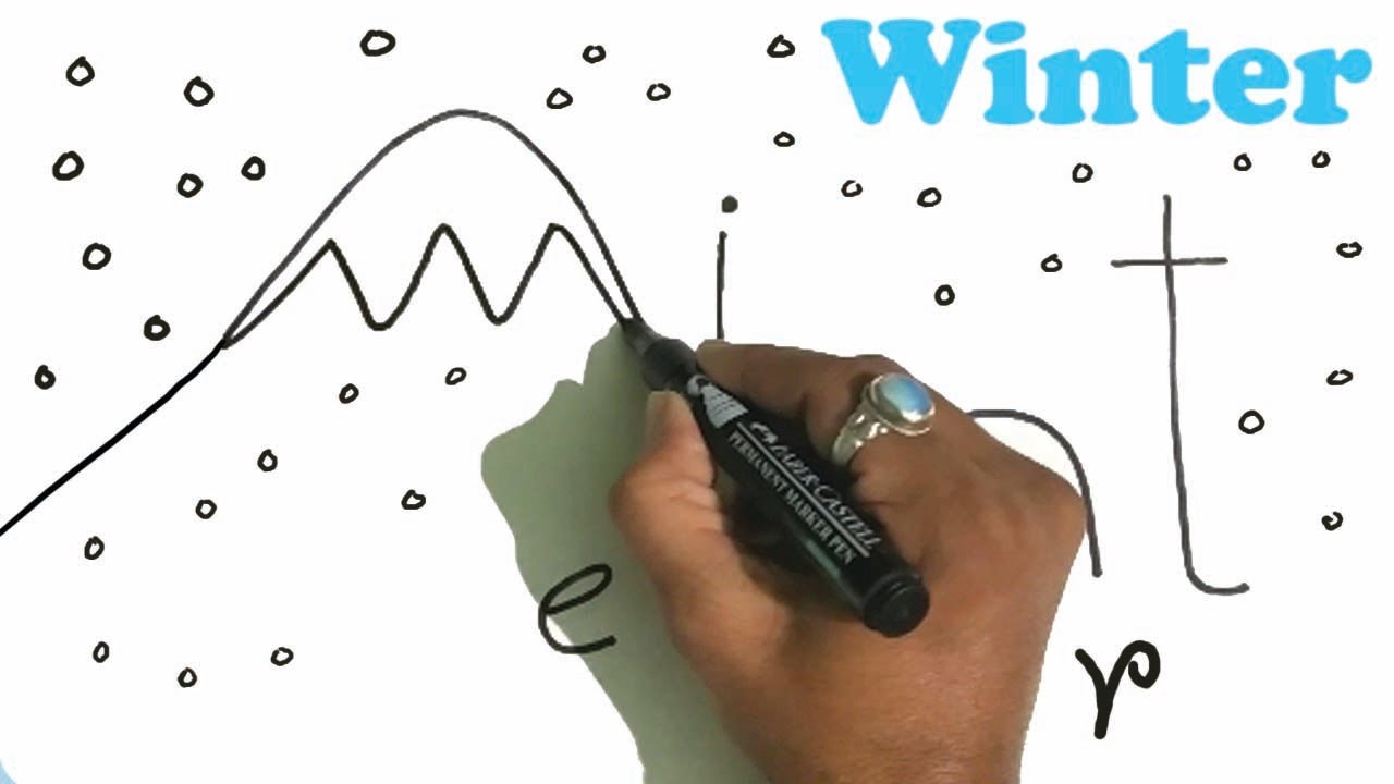 How To Turn Winter word into cartoon | Winter word into cartoon - YouTube
