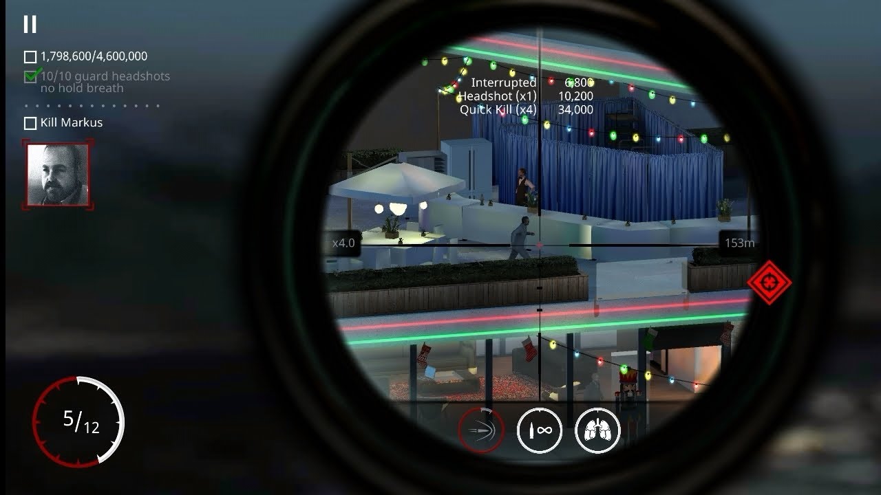 Hitman sniper chapter 6 mission 16 |Score of 4,600,000 headshot 10 ...