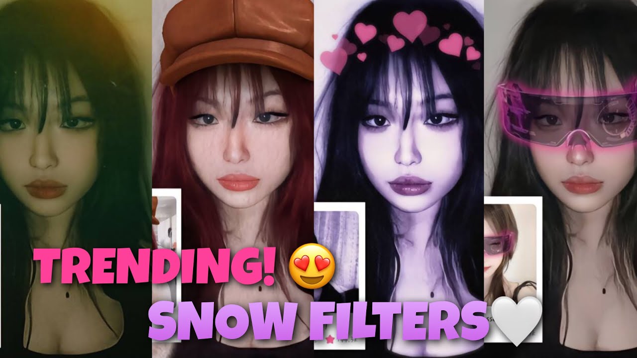 SNOW FILTERS 2023 🦋 | CUTE TRENDY AND AESTHETIC SNOW FILTERS | TRENDING ...