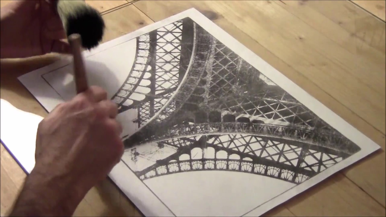 Bromoil part 3: inking. - YouTube