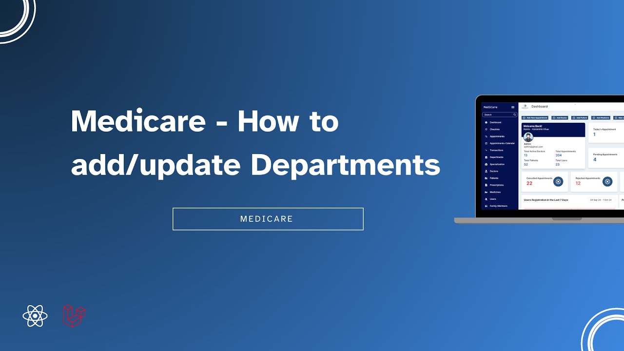 Medicare - How to Add/Update departments? - YouTube