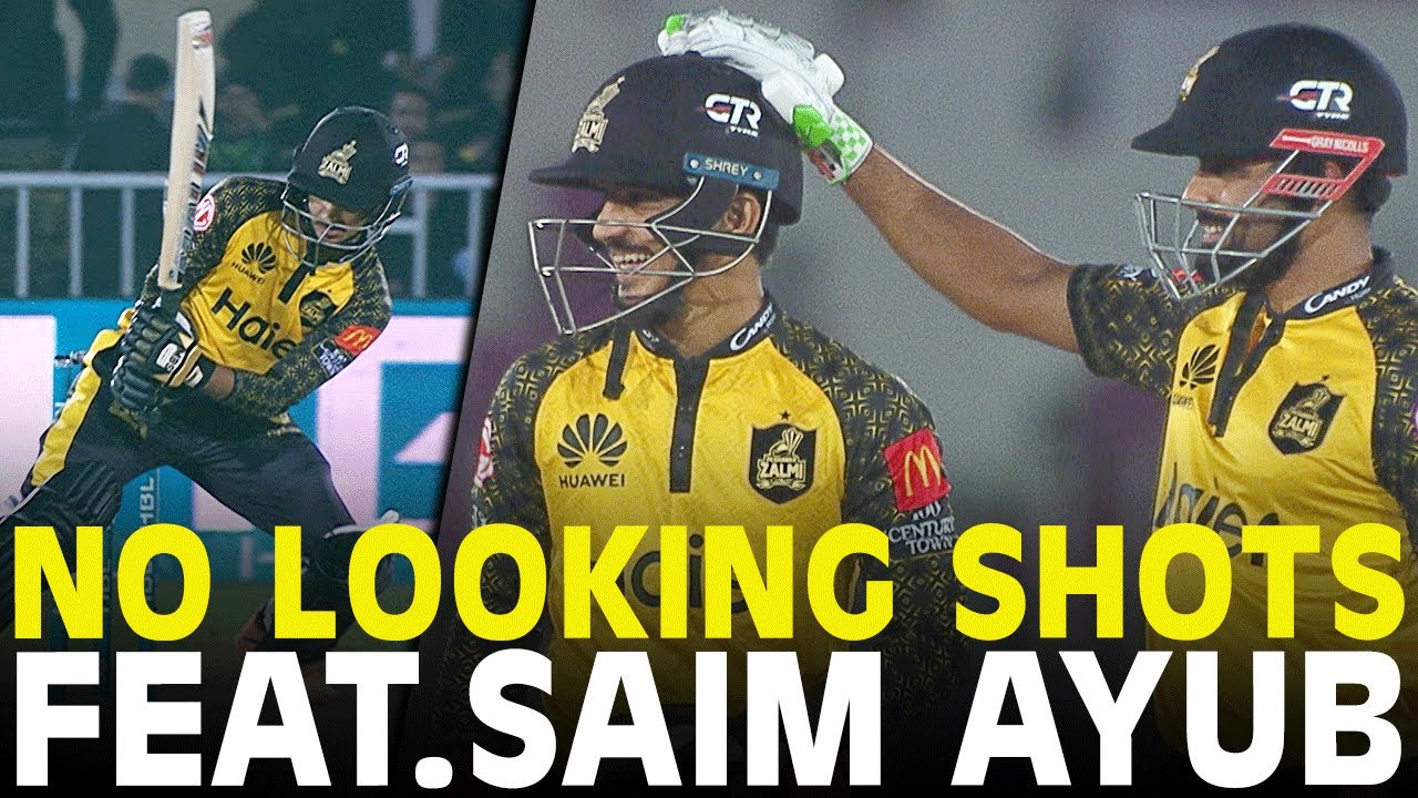 Fantastic Knock From Saim Ayub | No Looking Shots Feat. Saim Ayub vs Quetta | HBL PSL 2023 ...