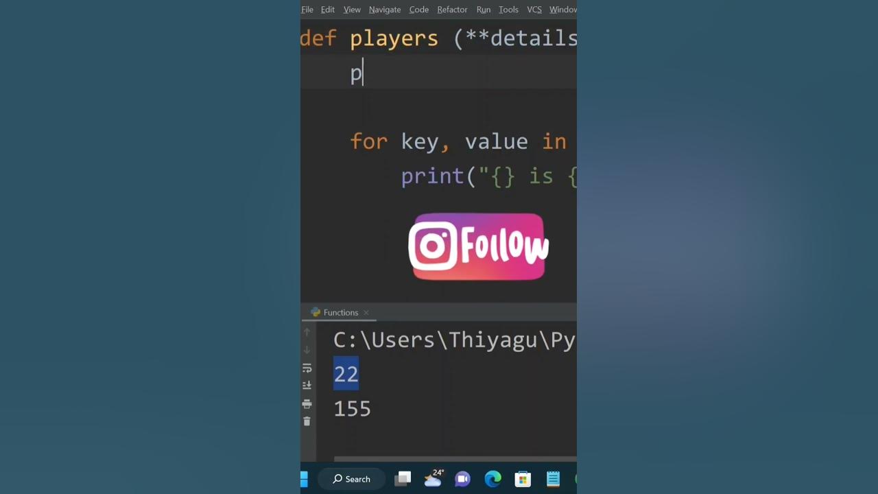Args Vs Kwargs In Python Shorts Pythonforbeginner Anitprofessional Pythonfunction Youtube