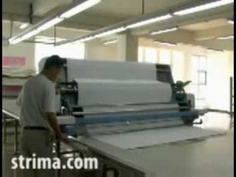 Oshima K5 - spreading the fabrics - YouTube