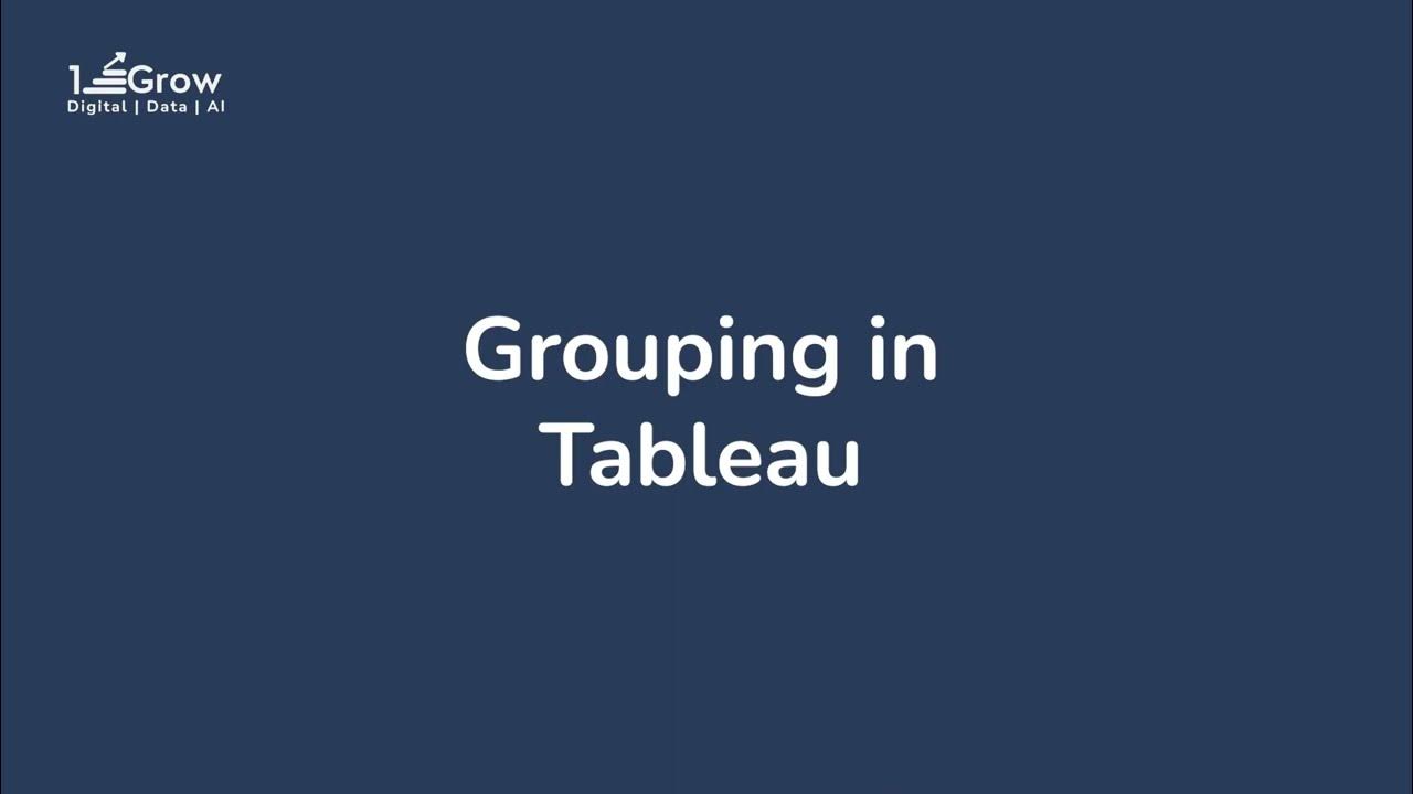 Grouping in Tableau | Tableau Grouping with examples - 1stepGrow Academy - YouTube