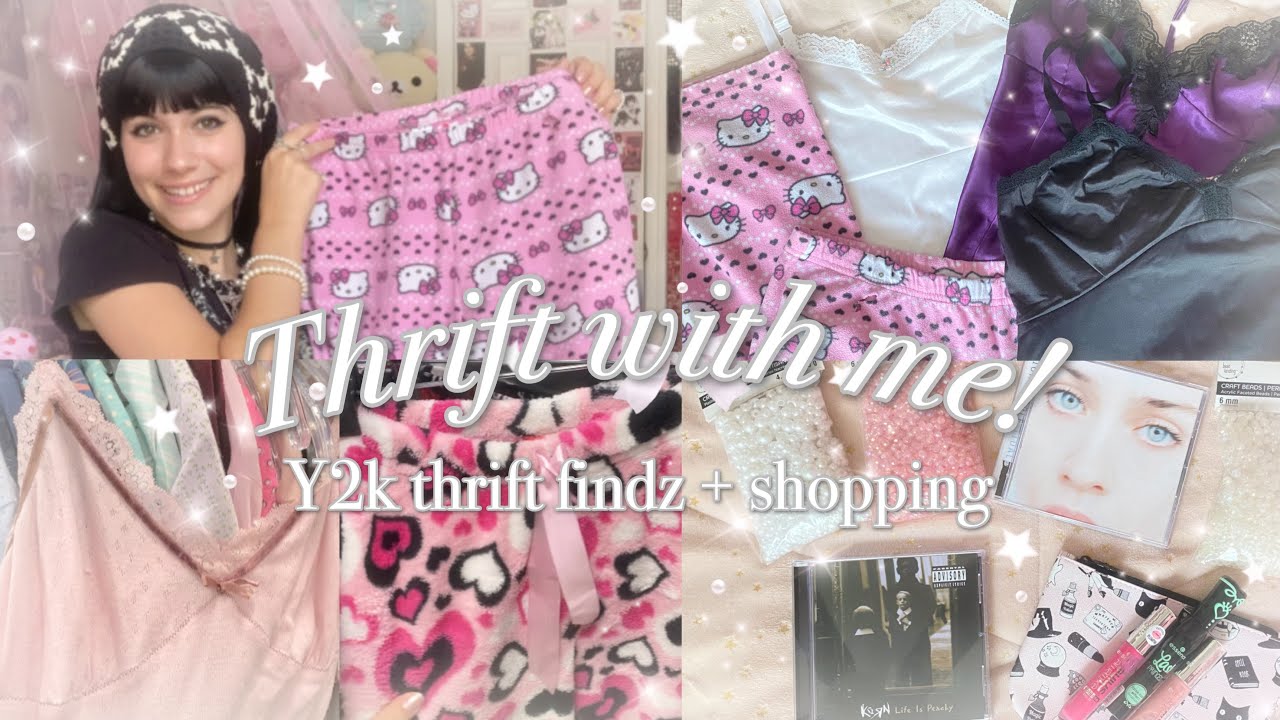 ⊹ 🎀 Thrift and shop with me! Girly + Alt + Y2K findz ♡ - YouTube