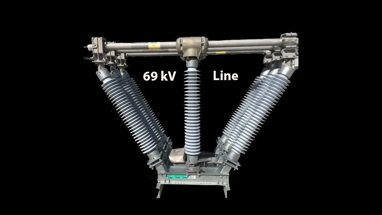69 kV live line operating - YouTube