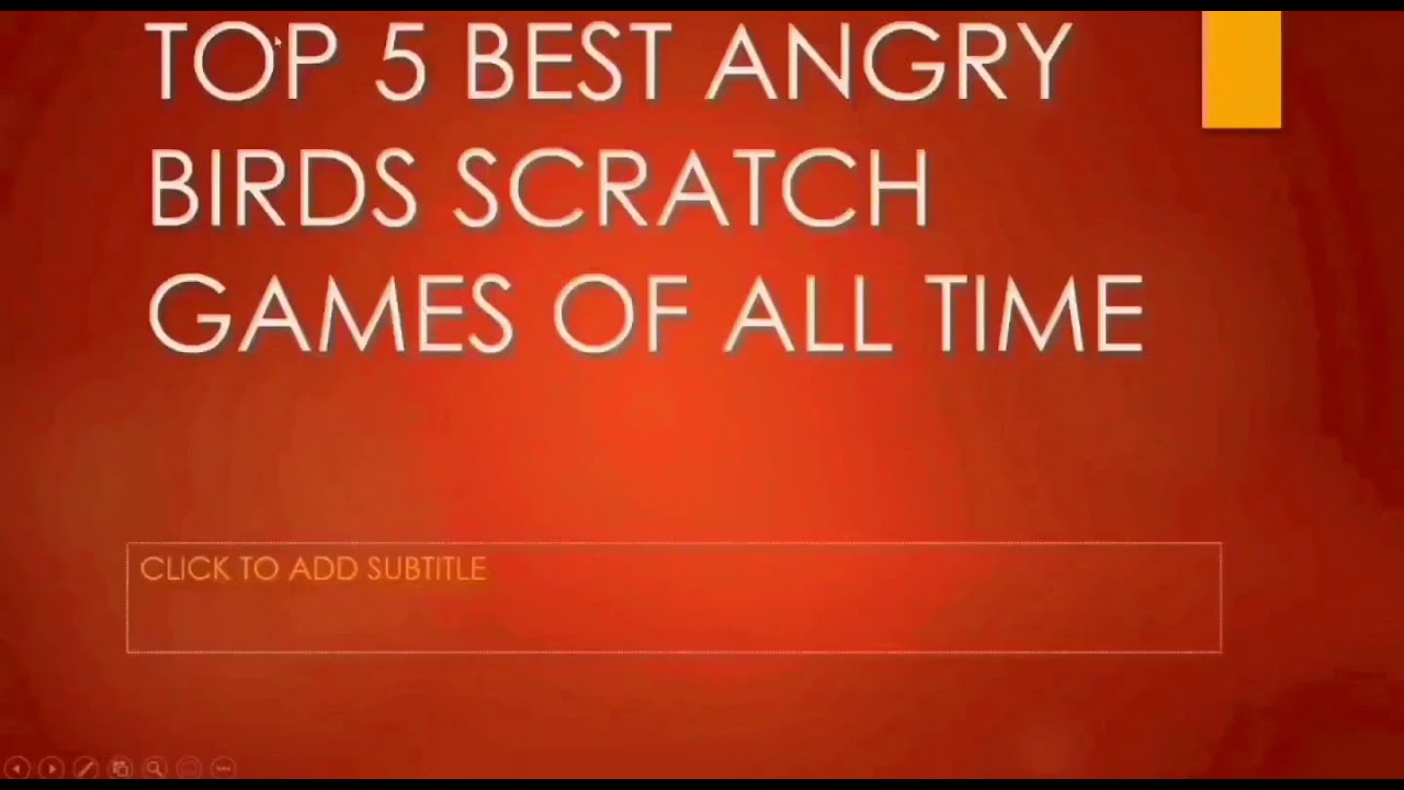 Top 5 Best Angry Bird Games on Scratch - YouTube