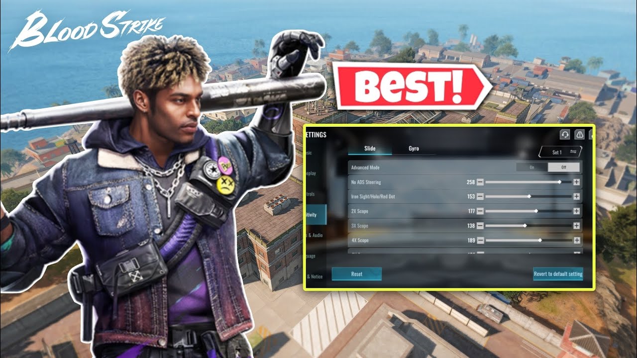 Best Sensitivity For *SHUTTER ISLAND* In Bloodstrike Mobile | New Map😍 ...