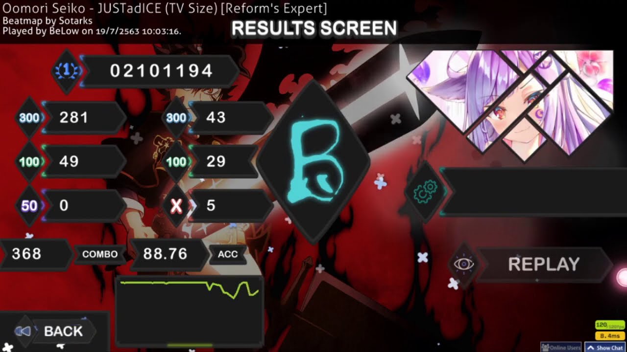 Osu!JUSTadICE (TV Size) (★5.31) - YouTube