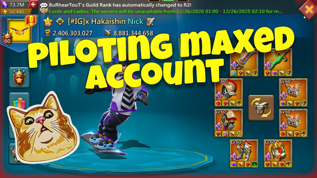 Lords Mobile - Piloting 1880% stats account. One of the strongest ...