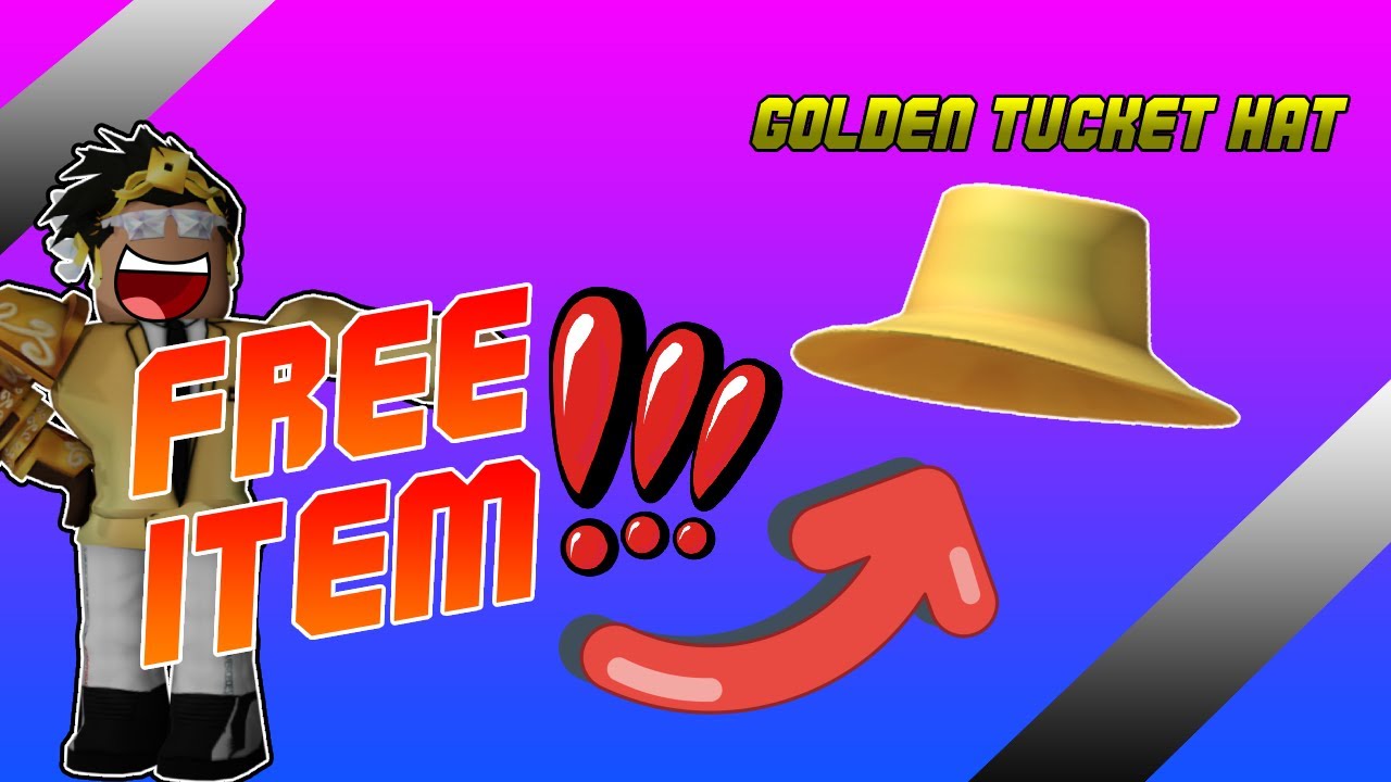 FREE ROBLOX BUCKET HAT!!! | How to GET Golden Tucket Hat | Roblox ...