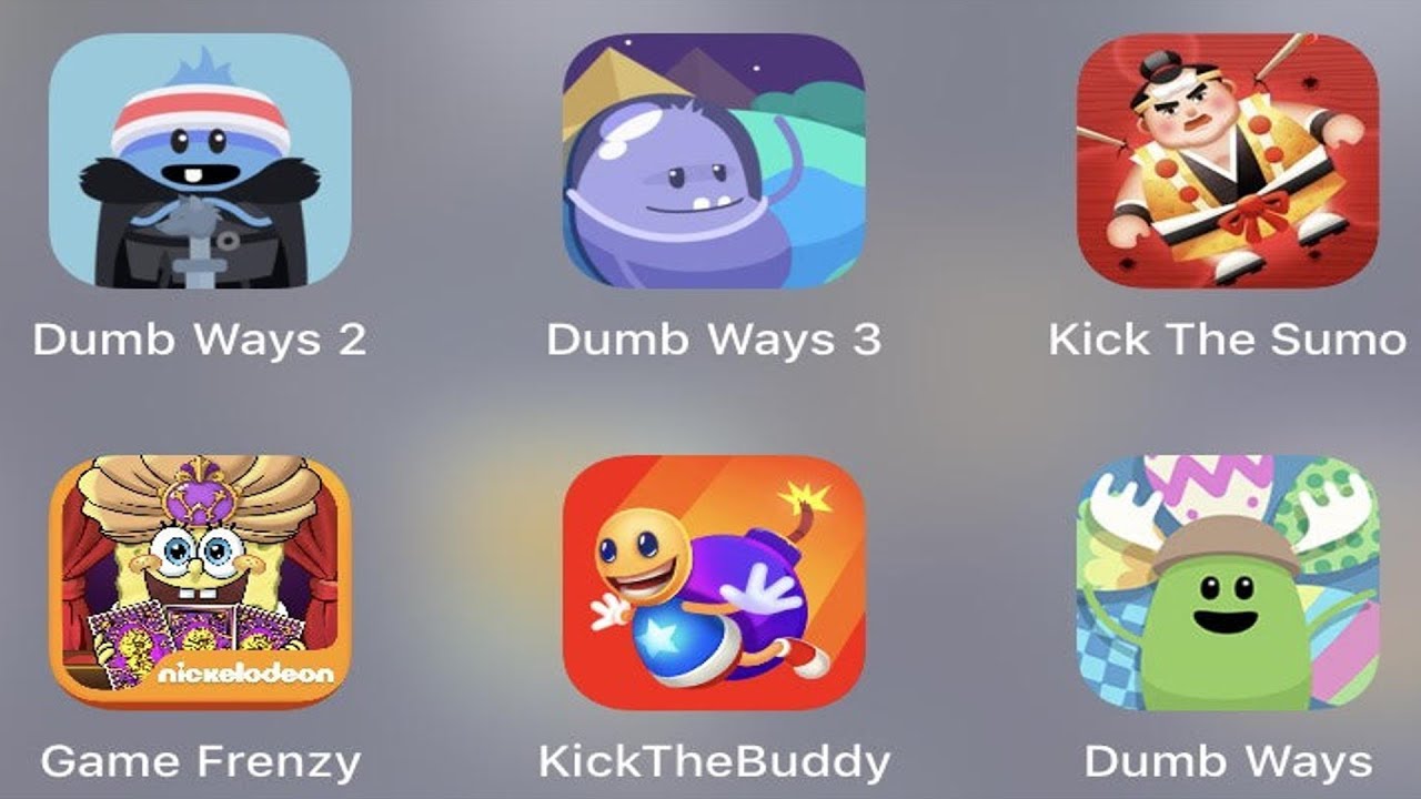 Dumb Way 2,Dumb Way 3,Kick The Sumo,Spongebob Game Frenzy,Kick The ...