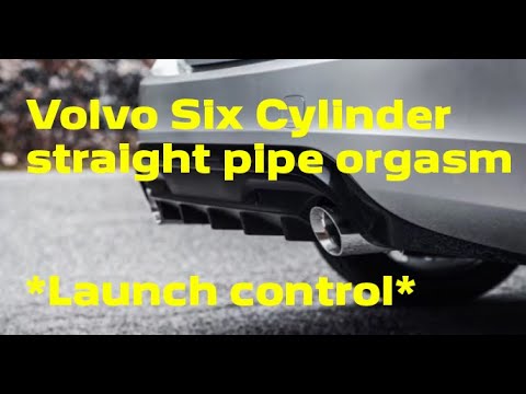 Volvo S60 Polestar - Launch control pure straight pipe sound 4K - YouTube