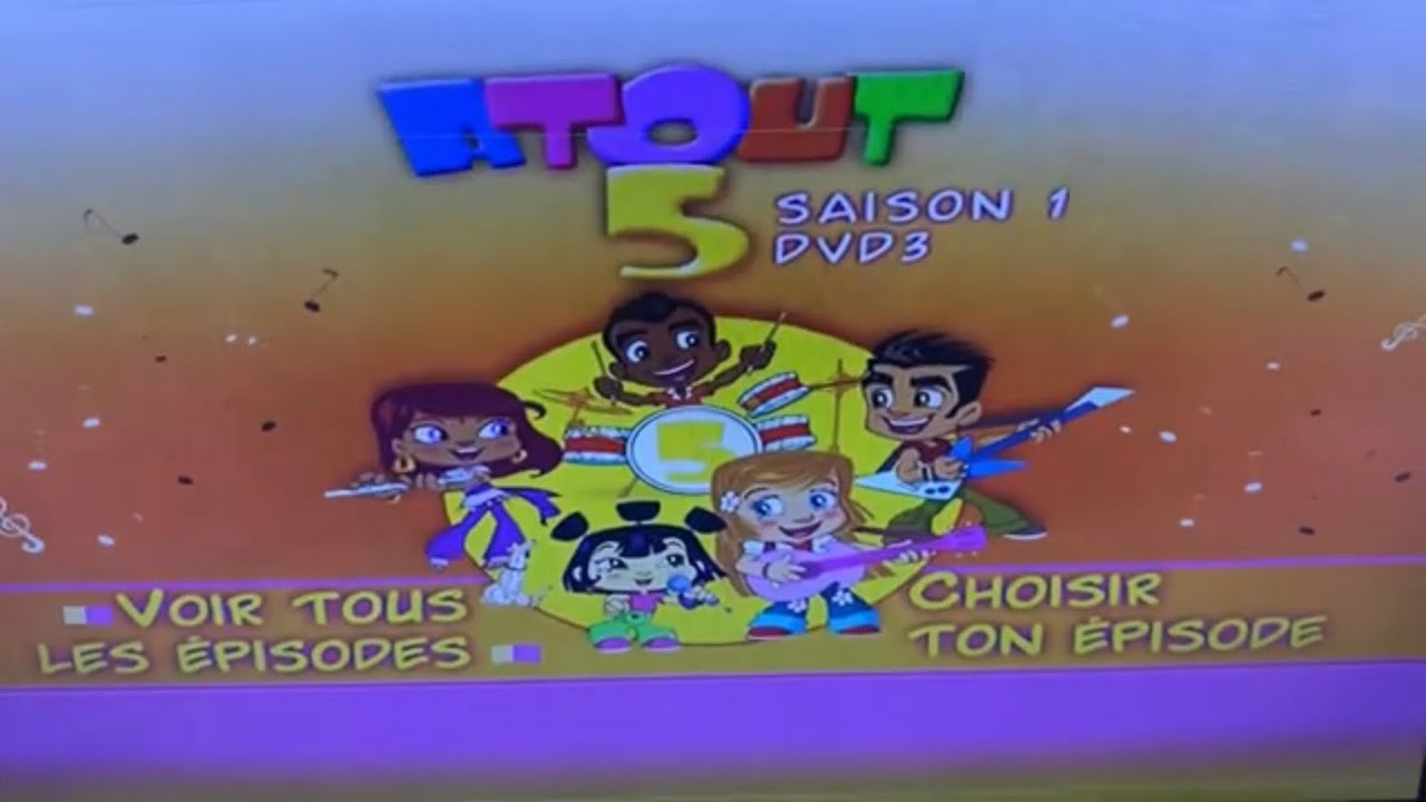 Le Menu du dvd de ATOUT 5 Volume 3 - YouTube