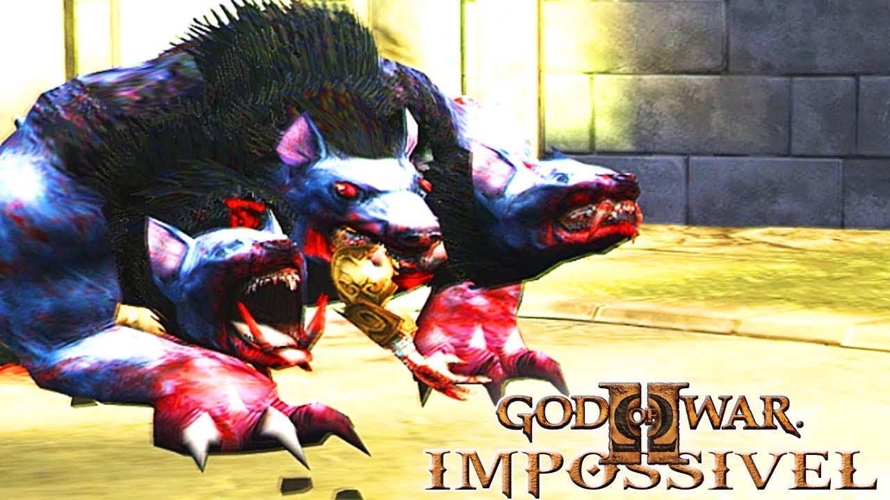 GOD OF WAR 2 - MODO IMPOSSÍVEL - #08 CERBERUS MUTANTE - YouTube