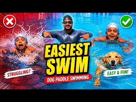 Can’t Swim? Learn Dog Paddling | Easiest Survival Swimming Technique | swim like pro